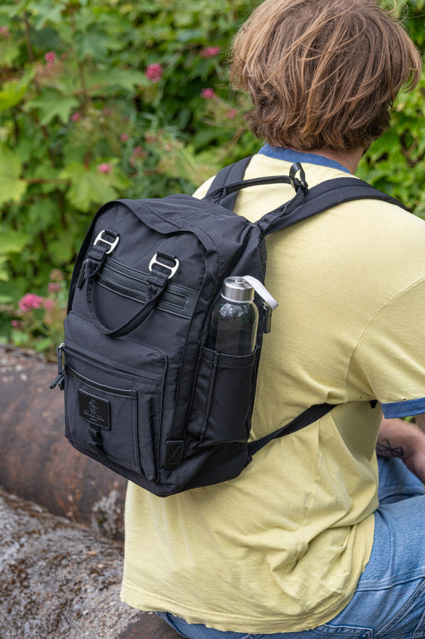The Wimbledon Backpack - Black with Black
