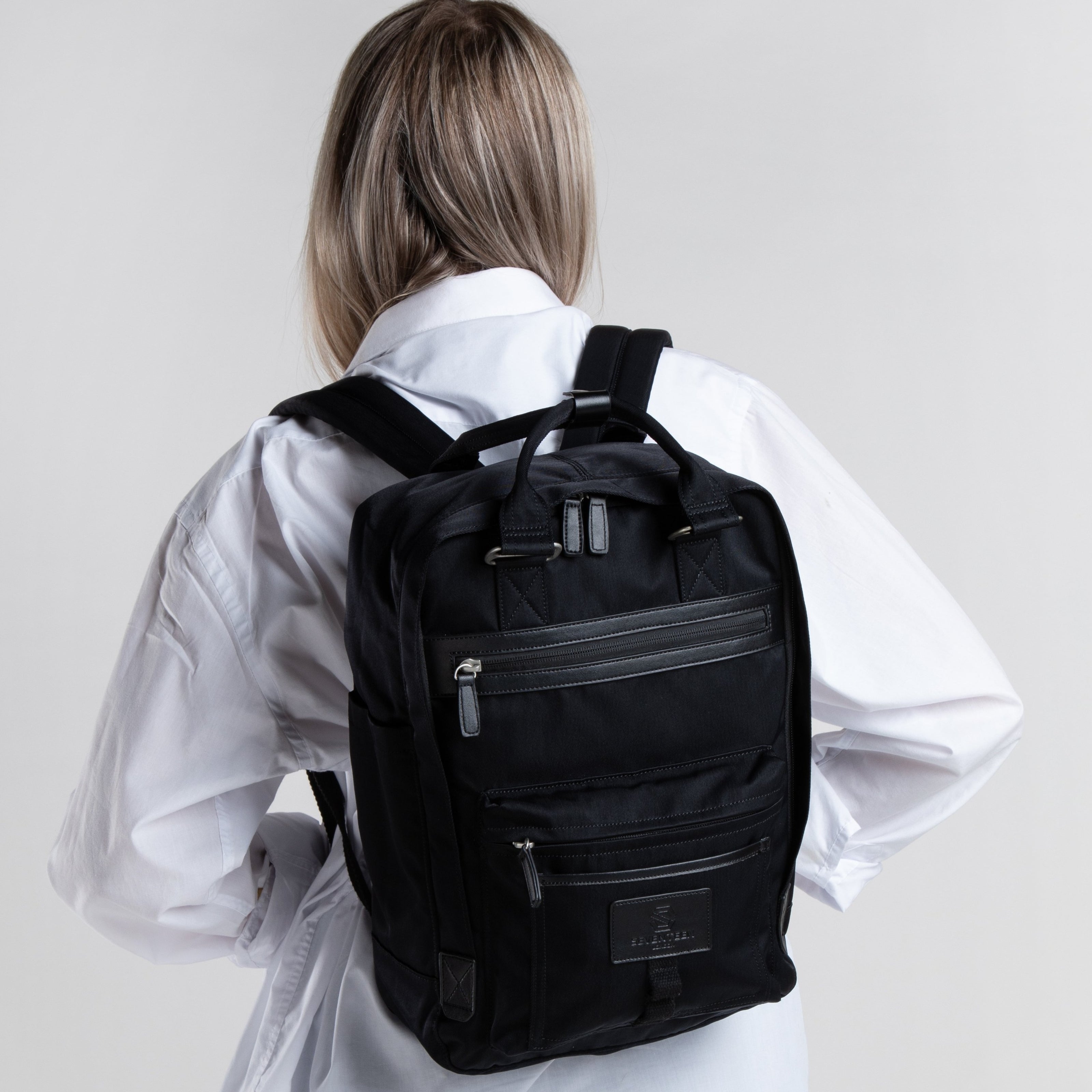 The Wimbledon Backpack - Black with Black