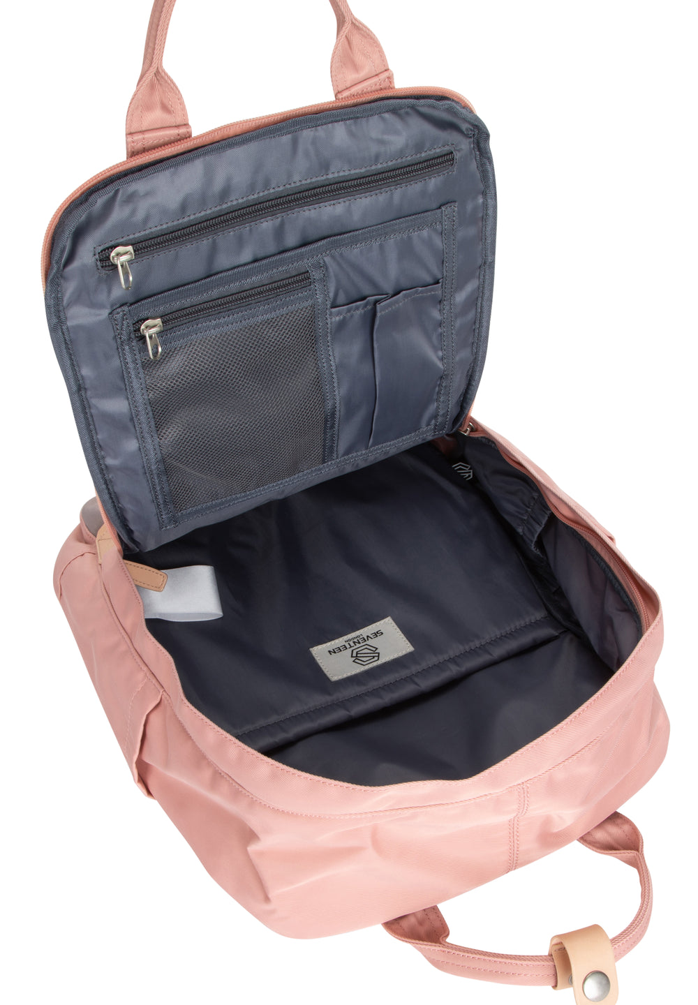 The Wimbledon Backpack - Pink with Grey