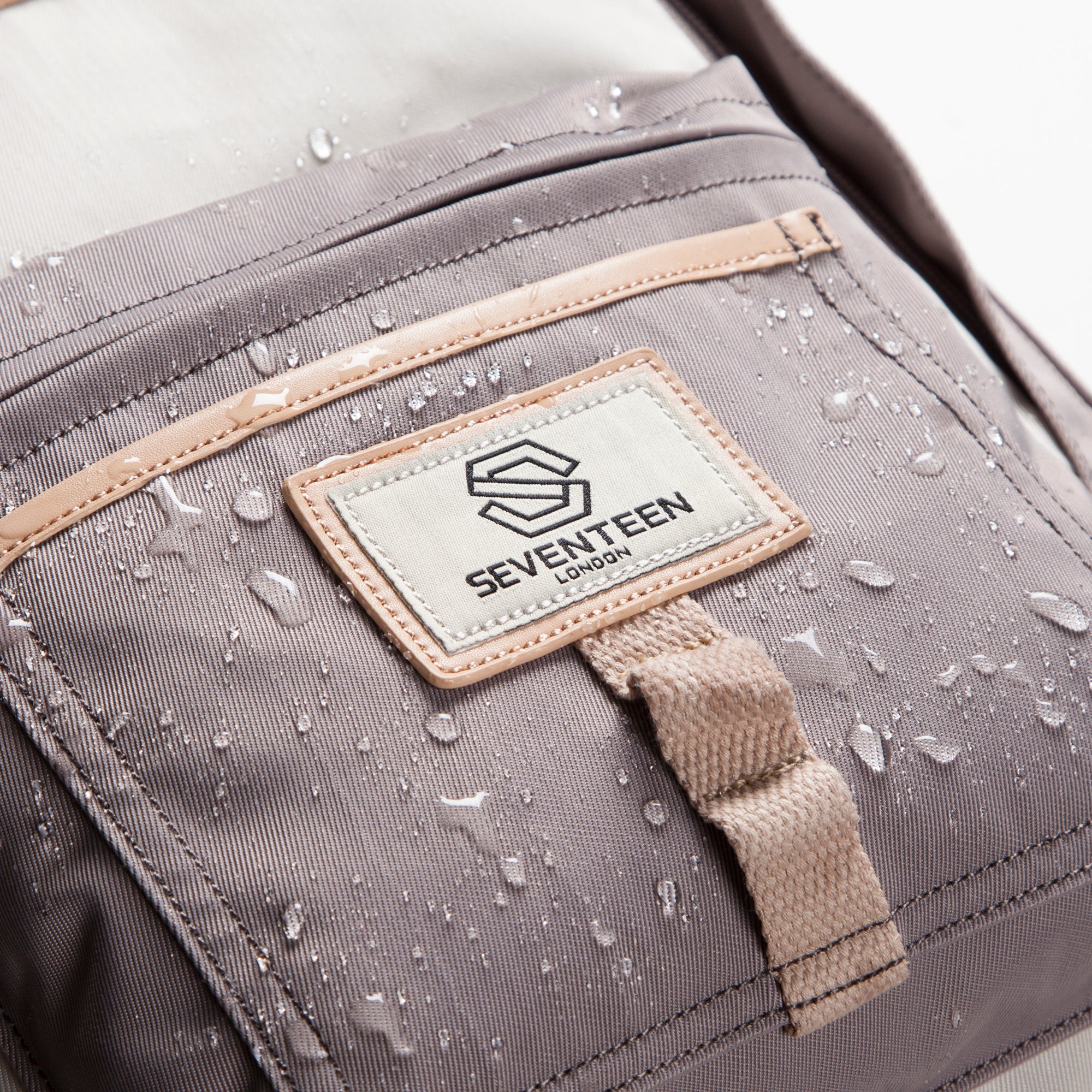 The Wimbledon Backpack - Grey with Cream