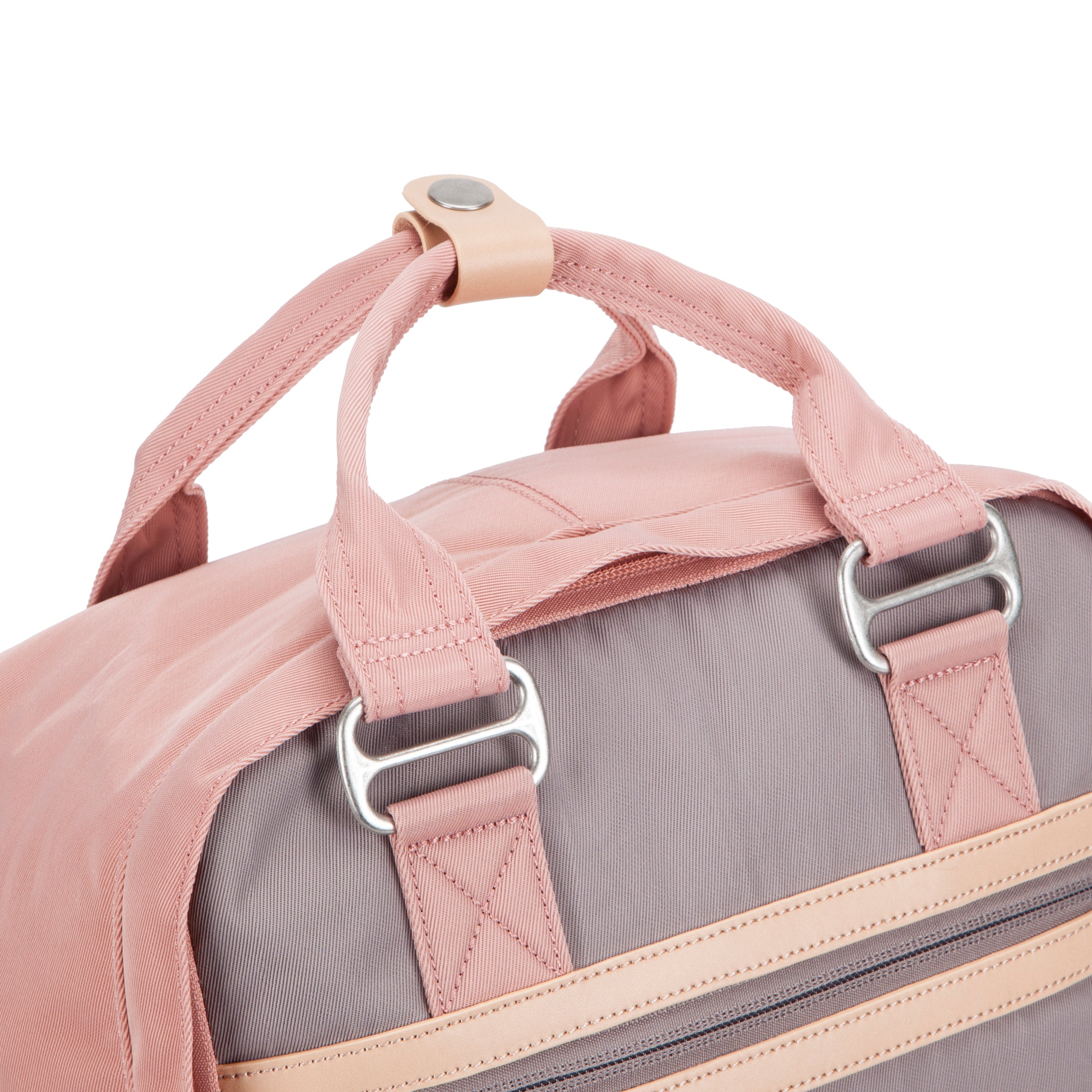 The Wimbledon Backpack - Pink with Grey